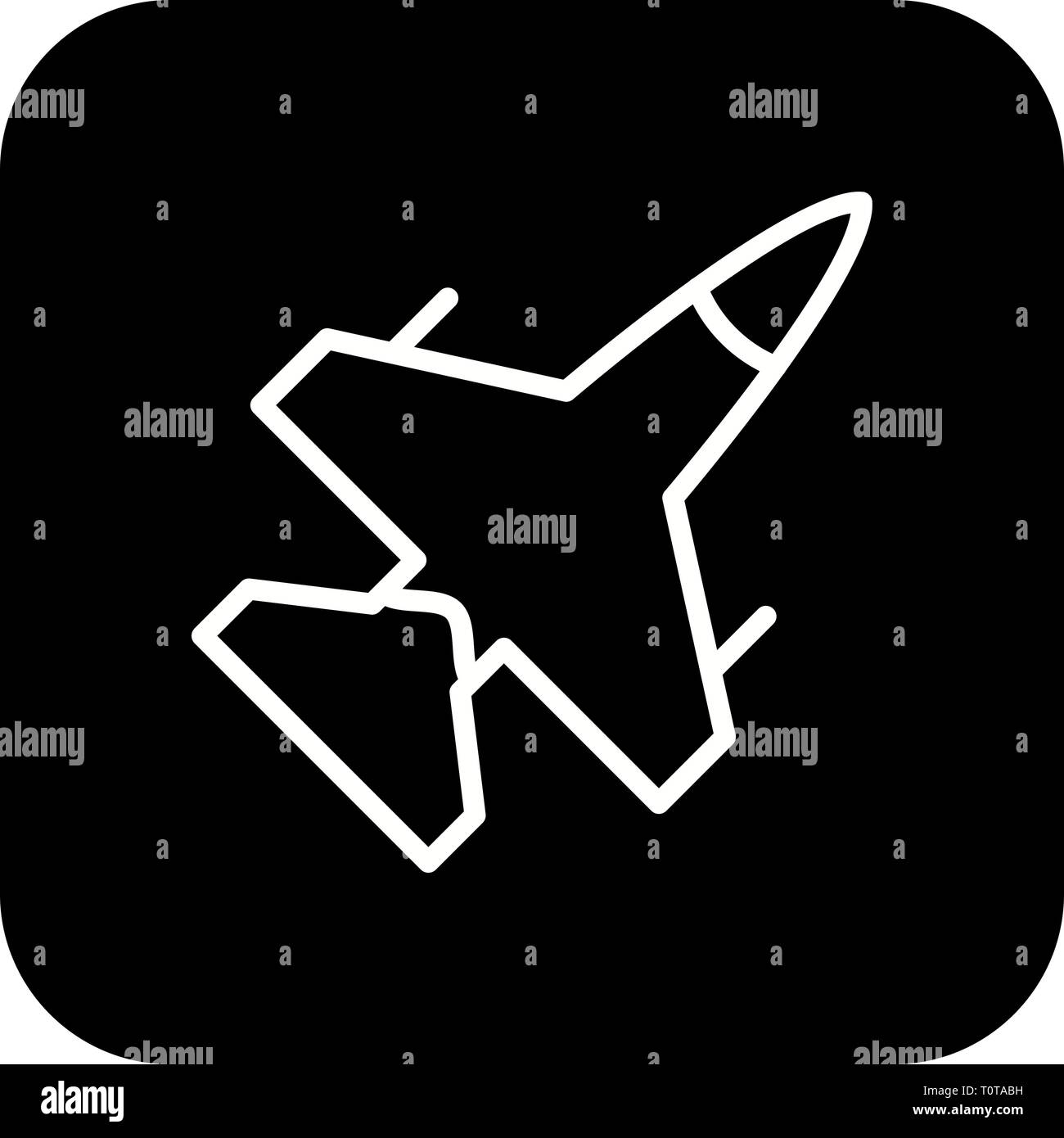 Illustration Jet Icon Stock Photo - Alamy