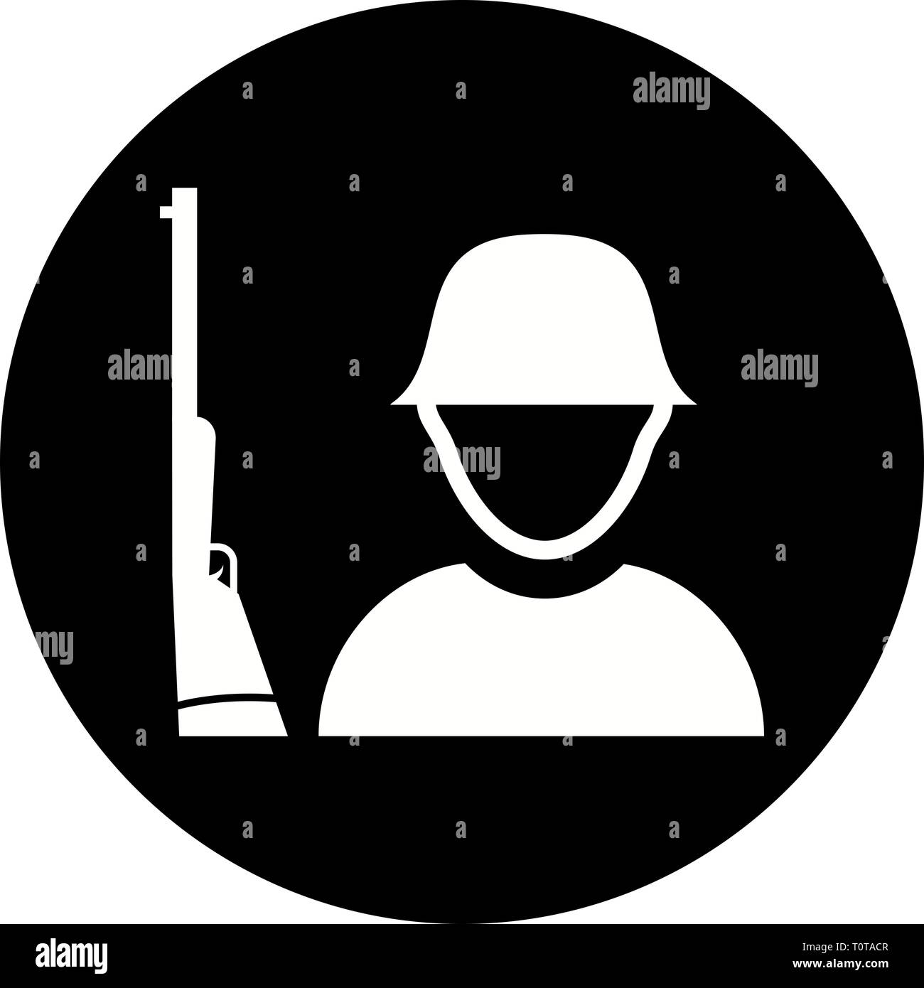 Illustration Solider Icon Stock Photo - Alamy