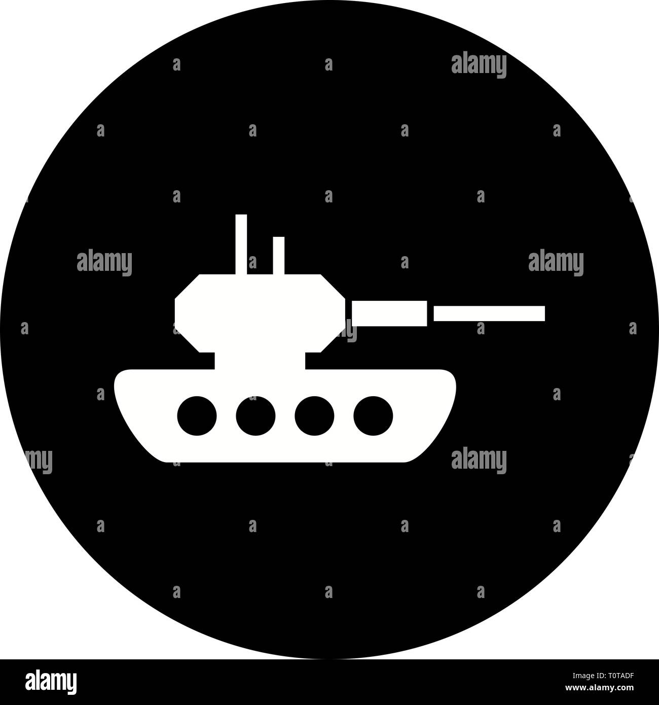 Illustration Tank Icon Stock Photo - Alamy