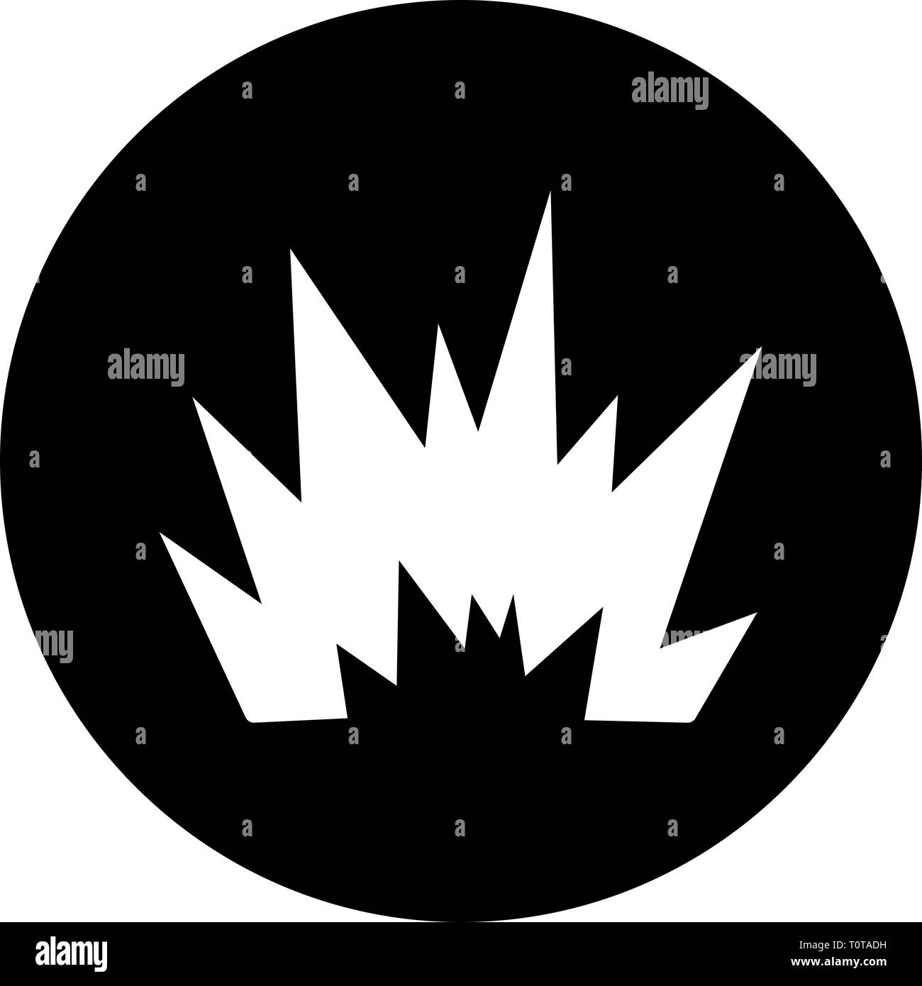 Illustration Blast Icon Stock Photo - Alamy