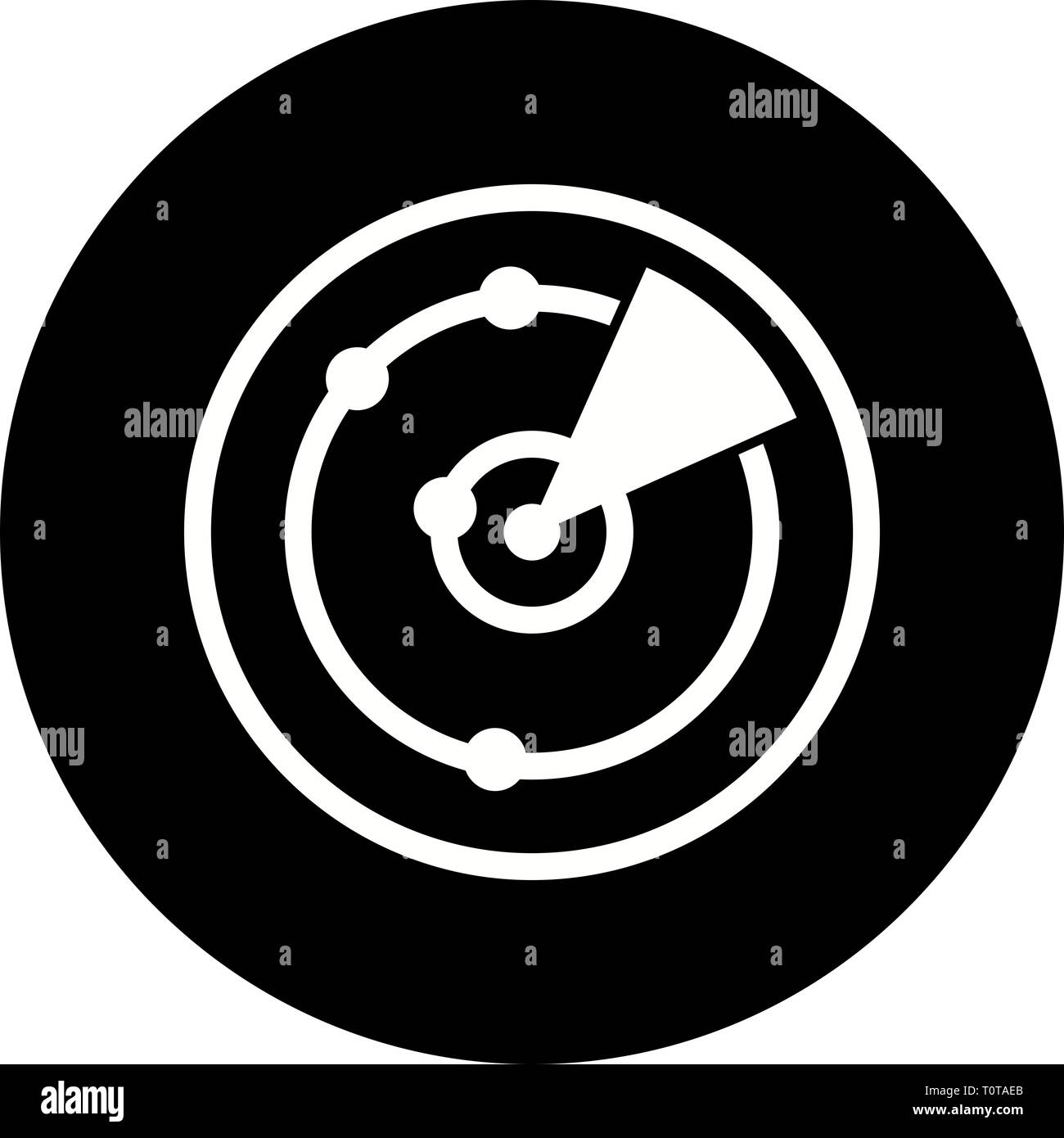 Illustration Radar Icon Stock Photo - Alamy