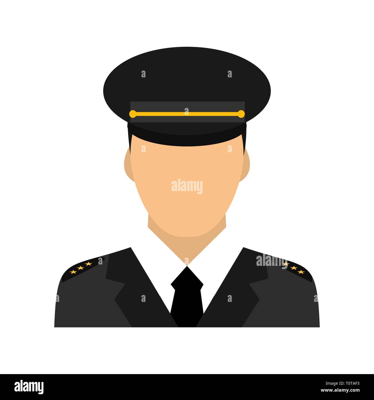 Illustration Lieutenant Icon Stock Photo - Alamy