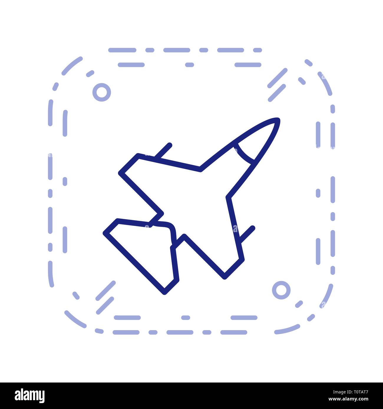 Illustration Jet Icon Stock Photo - Alamy