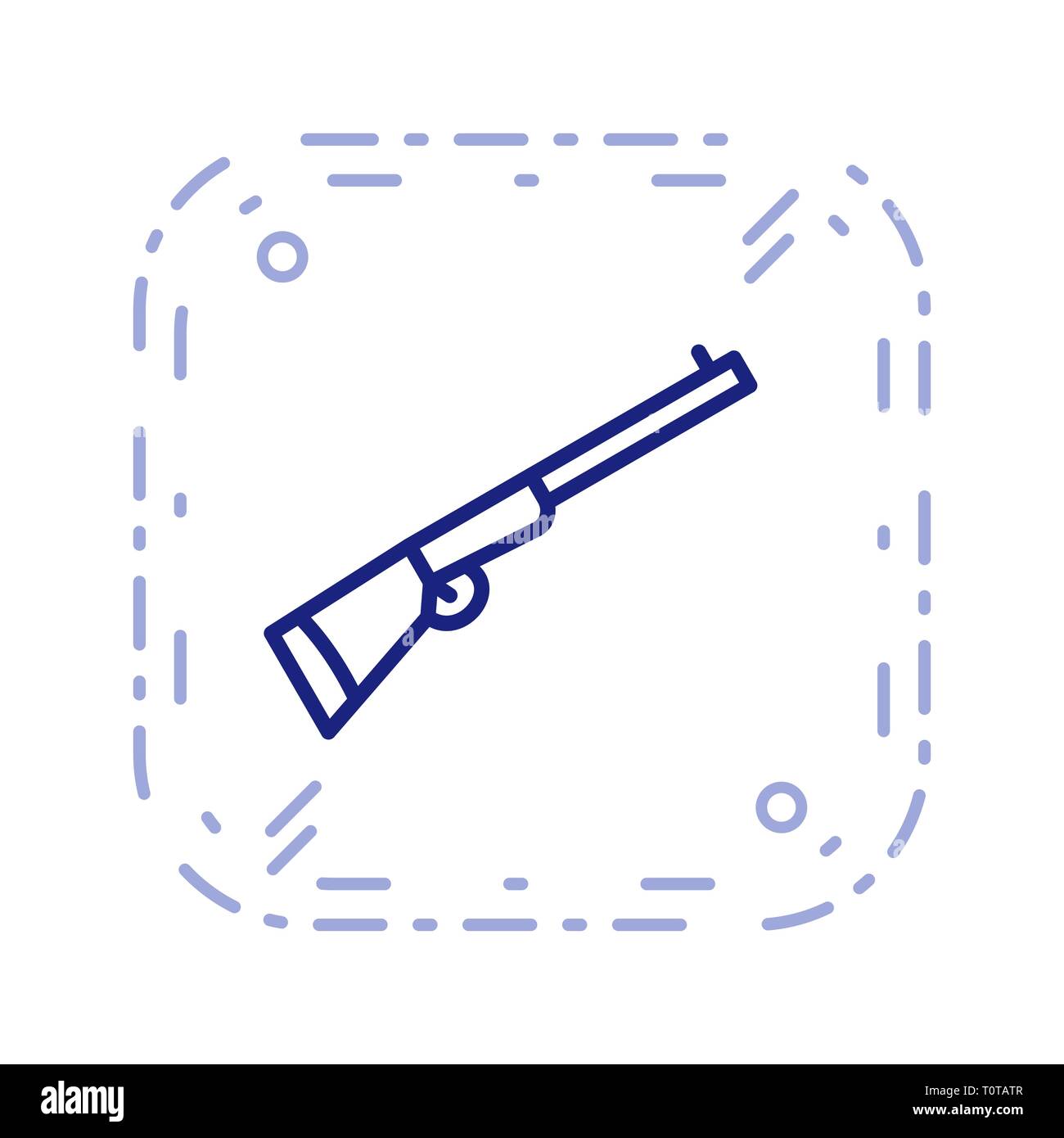 Illustration Shotgun Icon Stock Photo - Alamy