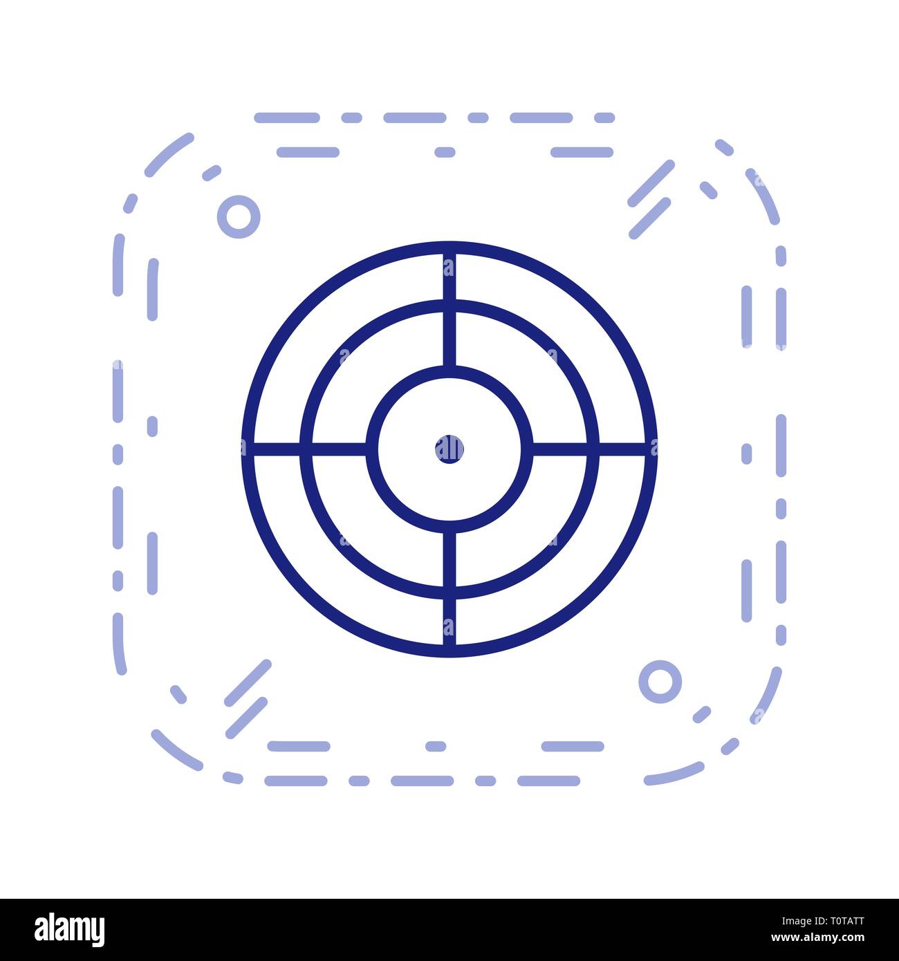 Illustration target Icon Stock Photo - Alamy