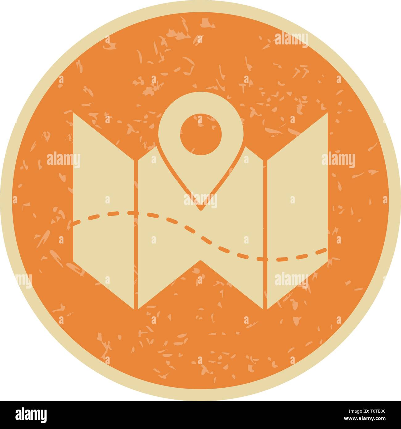 Illustration Plan map Icon Stock Photo - Alamy