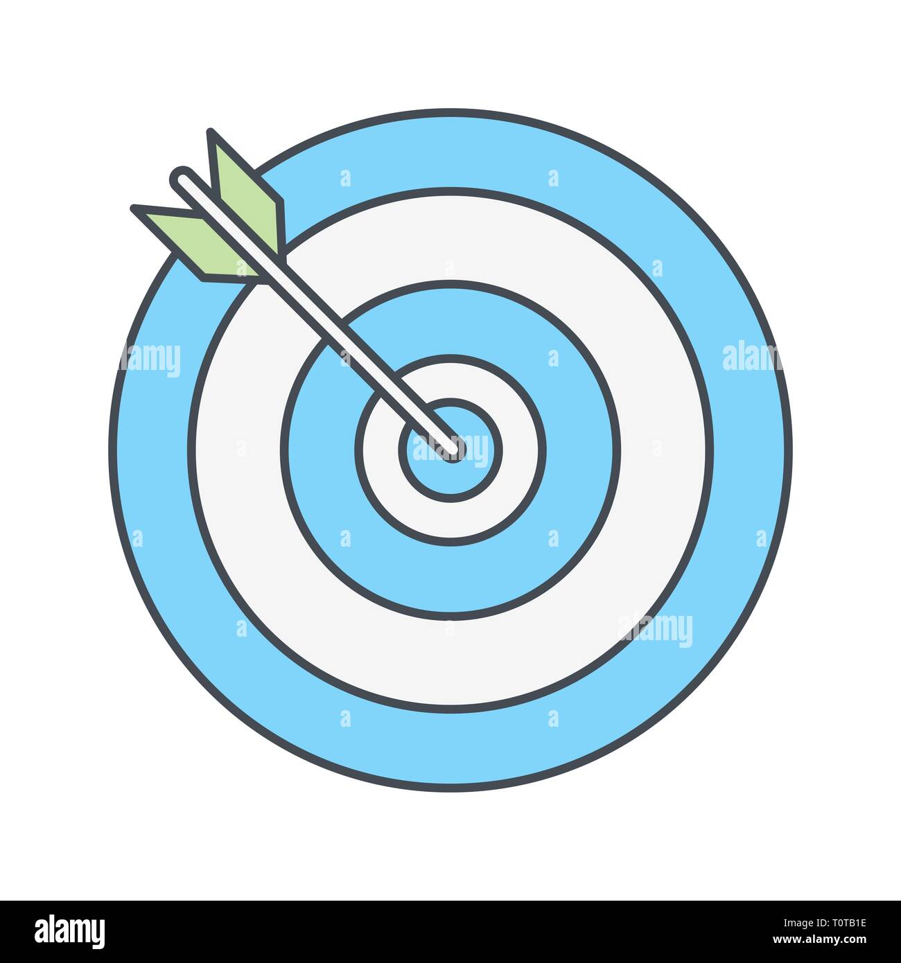 Illustration target Icon Stock Photo - Alamy