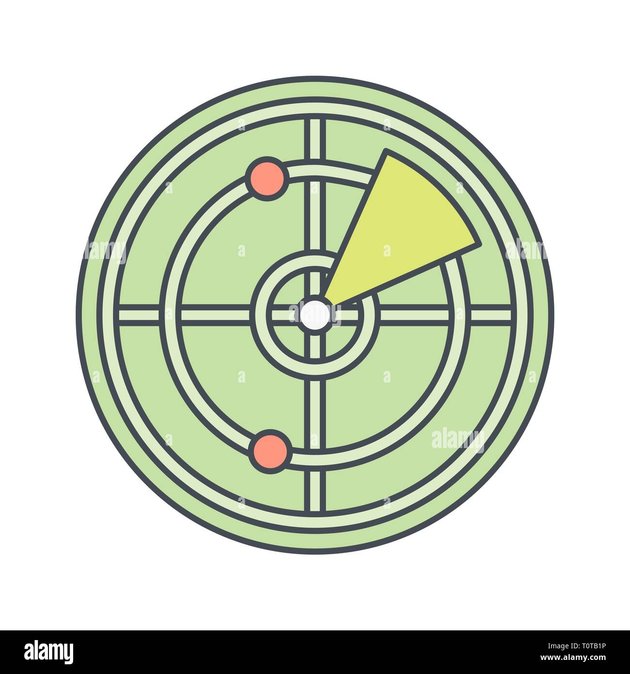 Illustration Radar Icon Stock Photo - Alamy