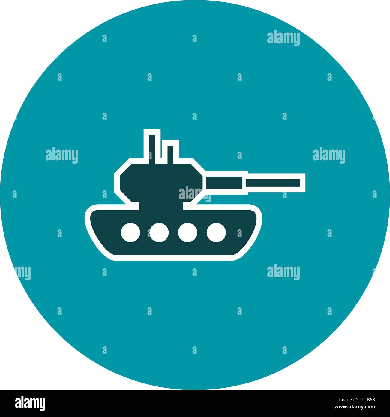Illustration Tank Icon Stock Photo - Alamy