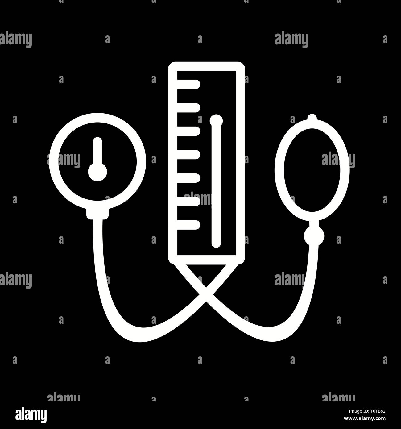 Illustration BP Apparatus Icon Stock Photo - Alamy