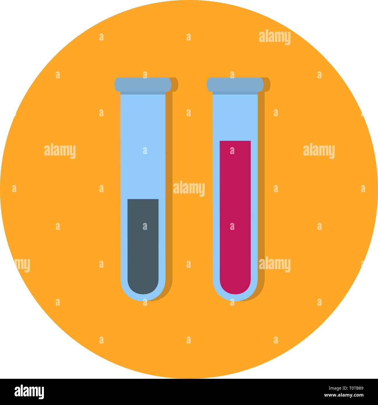 Illustration Test Tubes Icon Stock Photo - Alamy