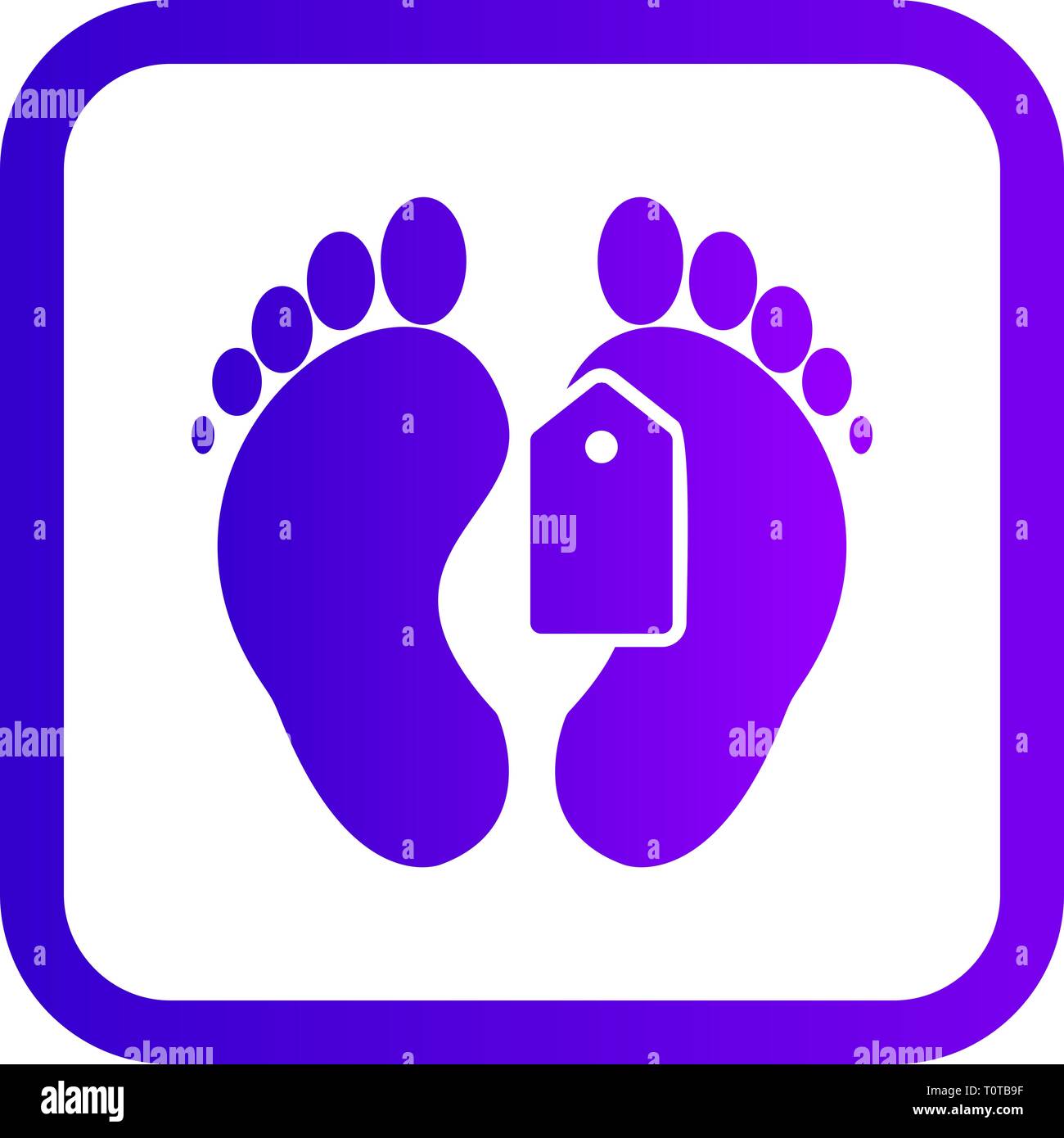 Toe tag icon hi-res stock photography and images - Alamy