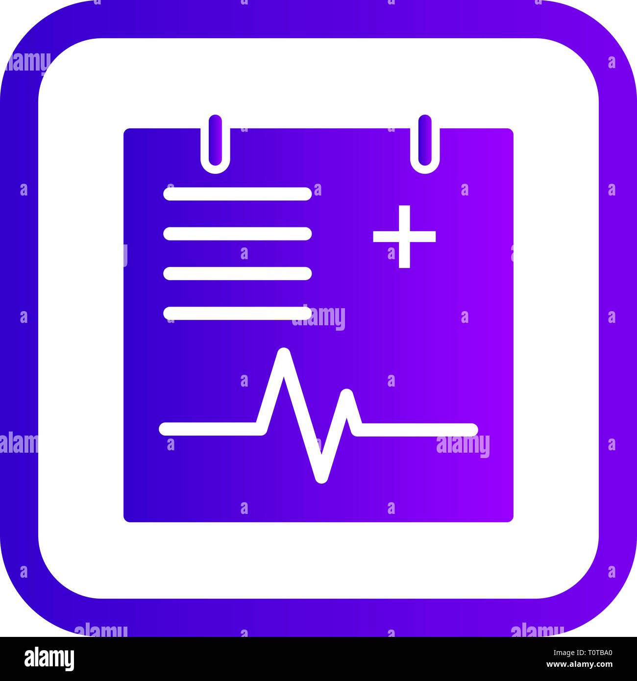 Illustration Medical Chart Icon Stock Photo - Alamy