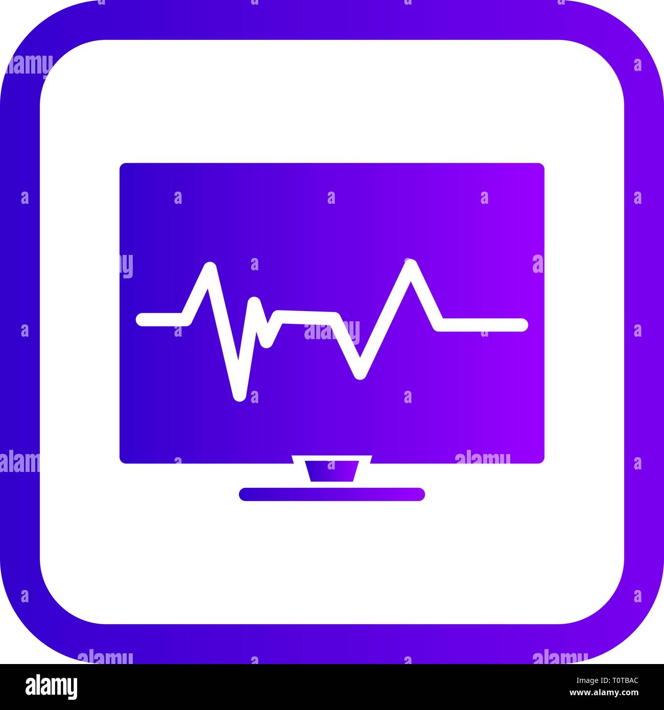 Illustration Pulse Icon Stock Photo - Alamy