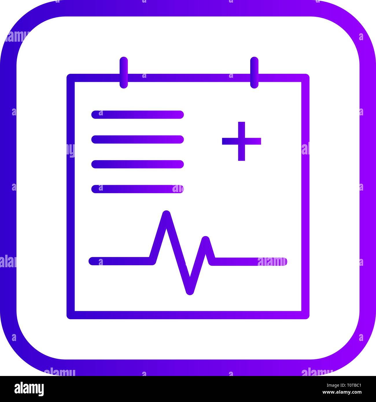Illustration Medical Chart Icon Stock Photo - Alamy