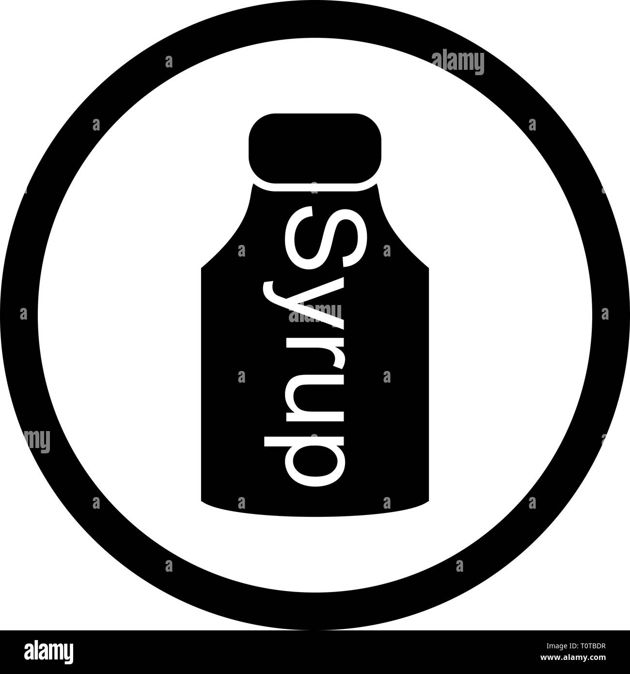Illustration Syrup Icon Stock Photo - Alamy