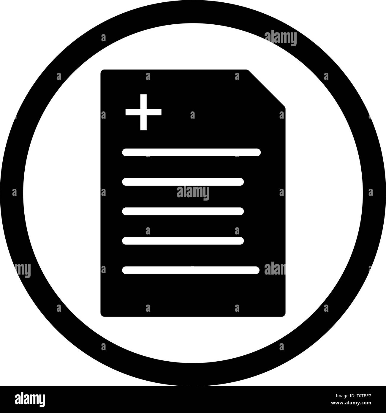Medical report icon linear Black and White Stock Photos & Images - Alamy