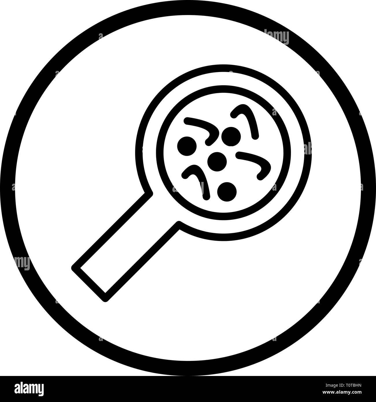 Illustration Bacteria Icon Stock Photo - Alamy