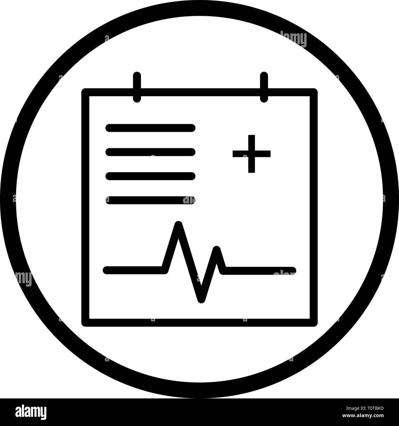 Illustration Medical Chart Icon Stock Photo - Alamy