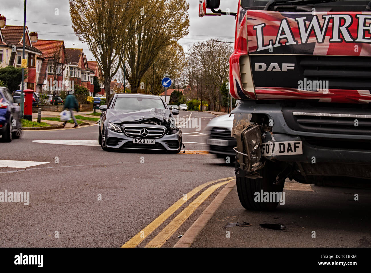 Road Traffic accident Stock Photo - Alamy