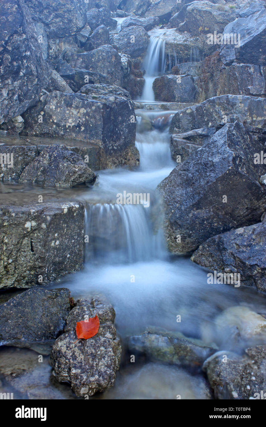 Cascading water over limestone rocks hi-res stock photography and ...