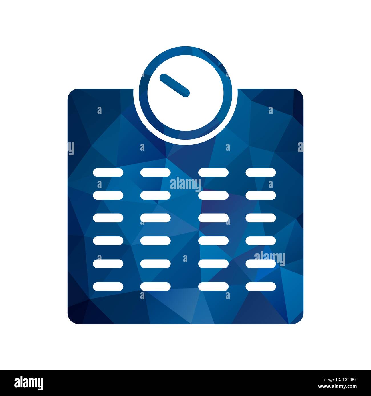 Illustration Weighting Machine Icon Stock Photo - Alamy