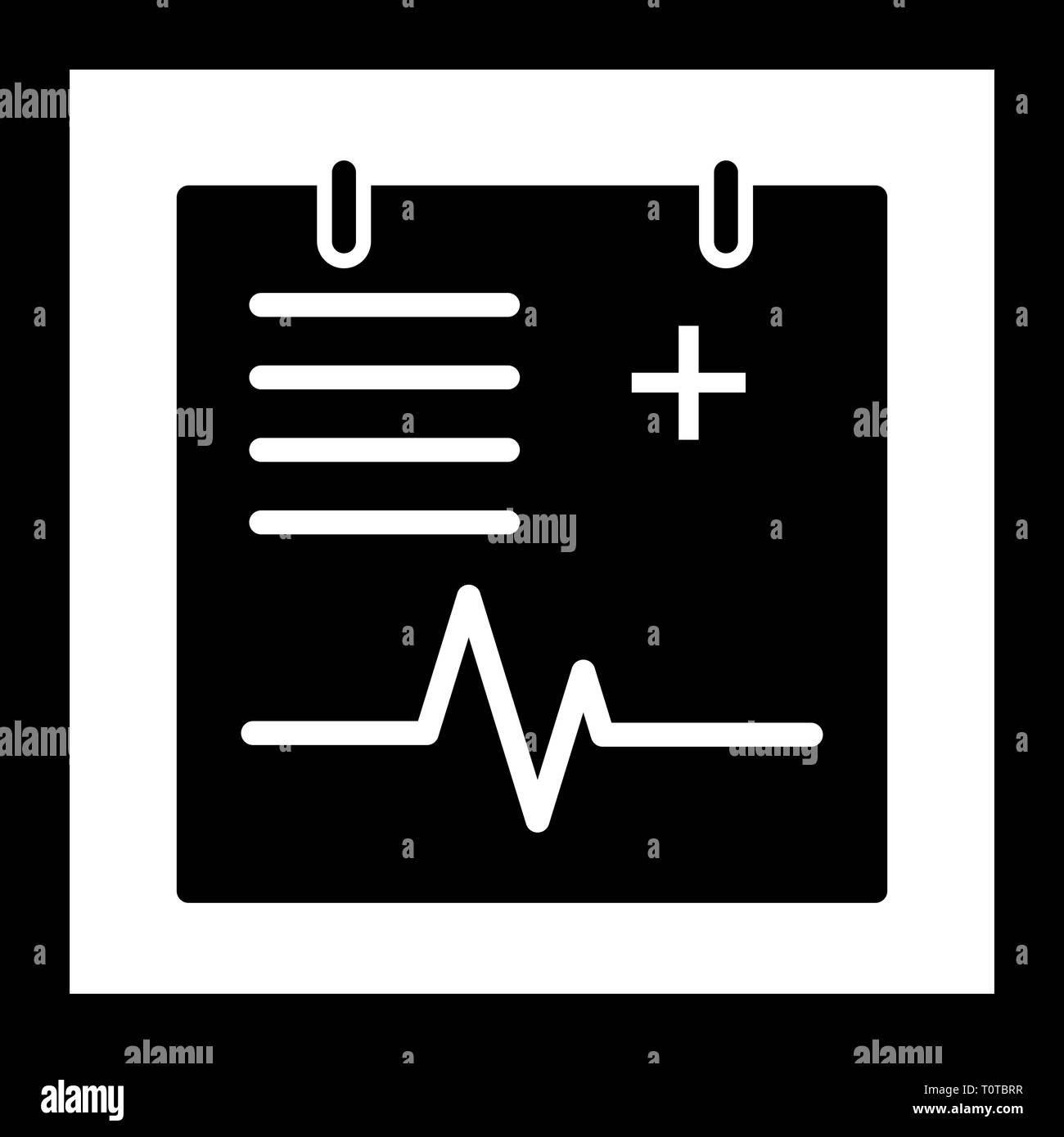 Illustration Medical Chart Icon Stock Photo - Alamy