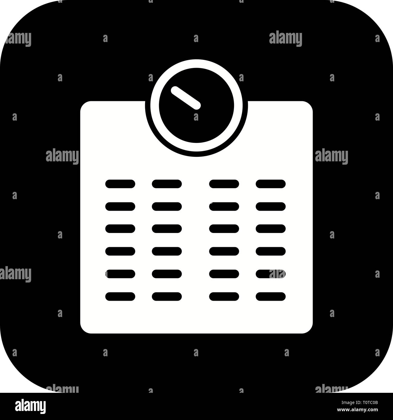 Illustration Weighting Machine Icon Stock Photo - Alamy