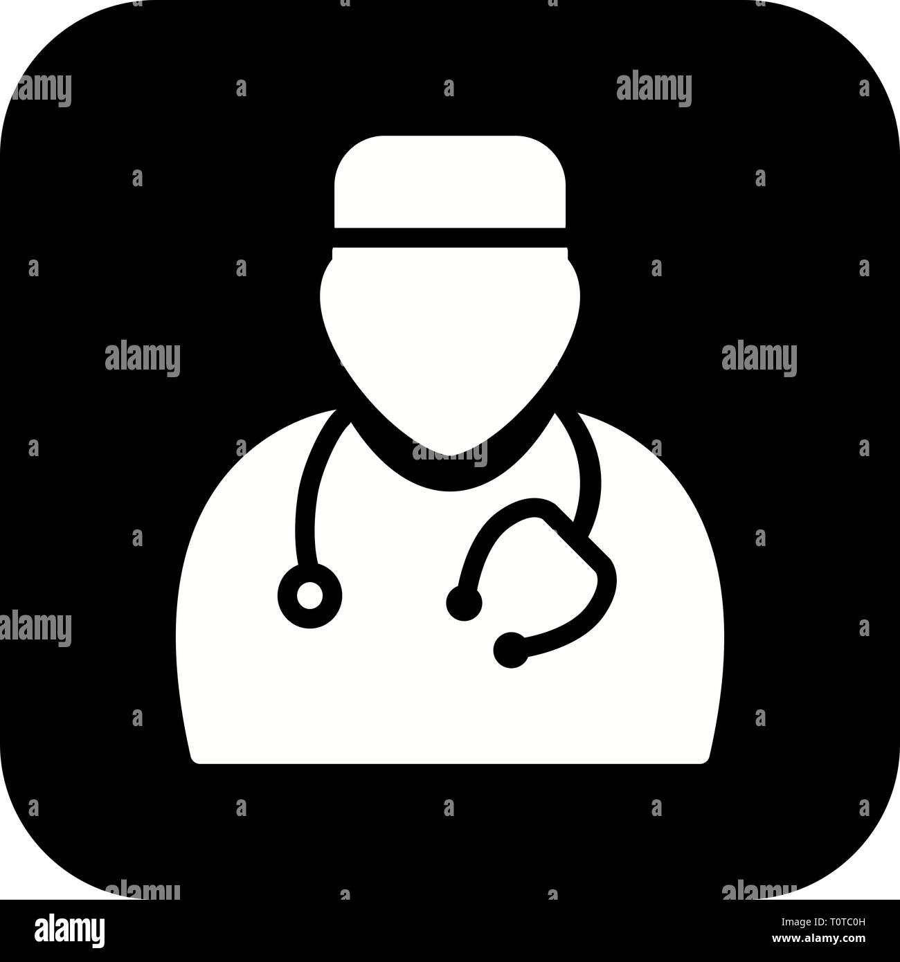 Illustration Doctor Icon Stock Photo - Alamy