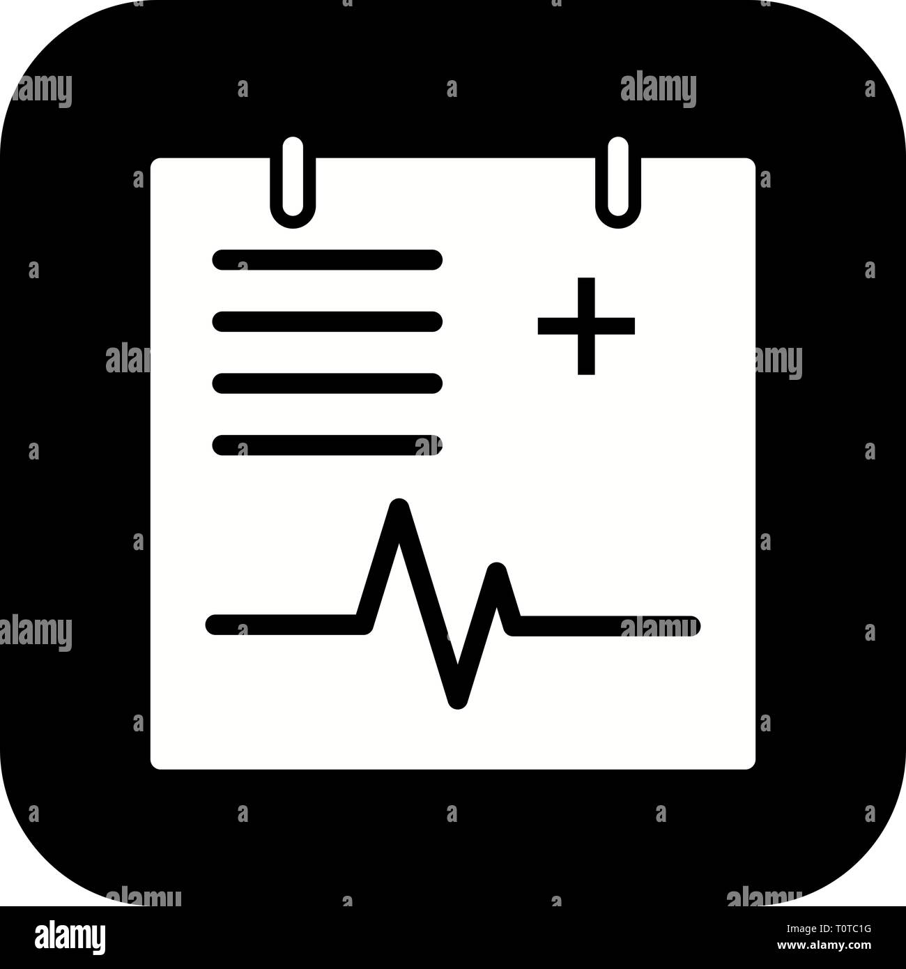 Illustration Medical Chart Icon Stock Photo - Alamy