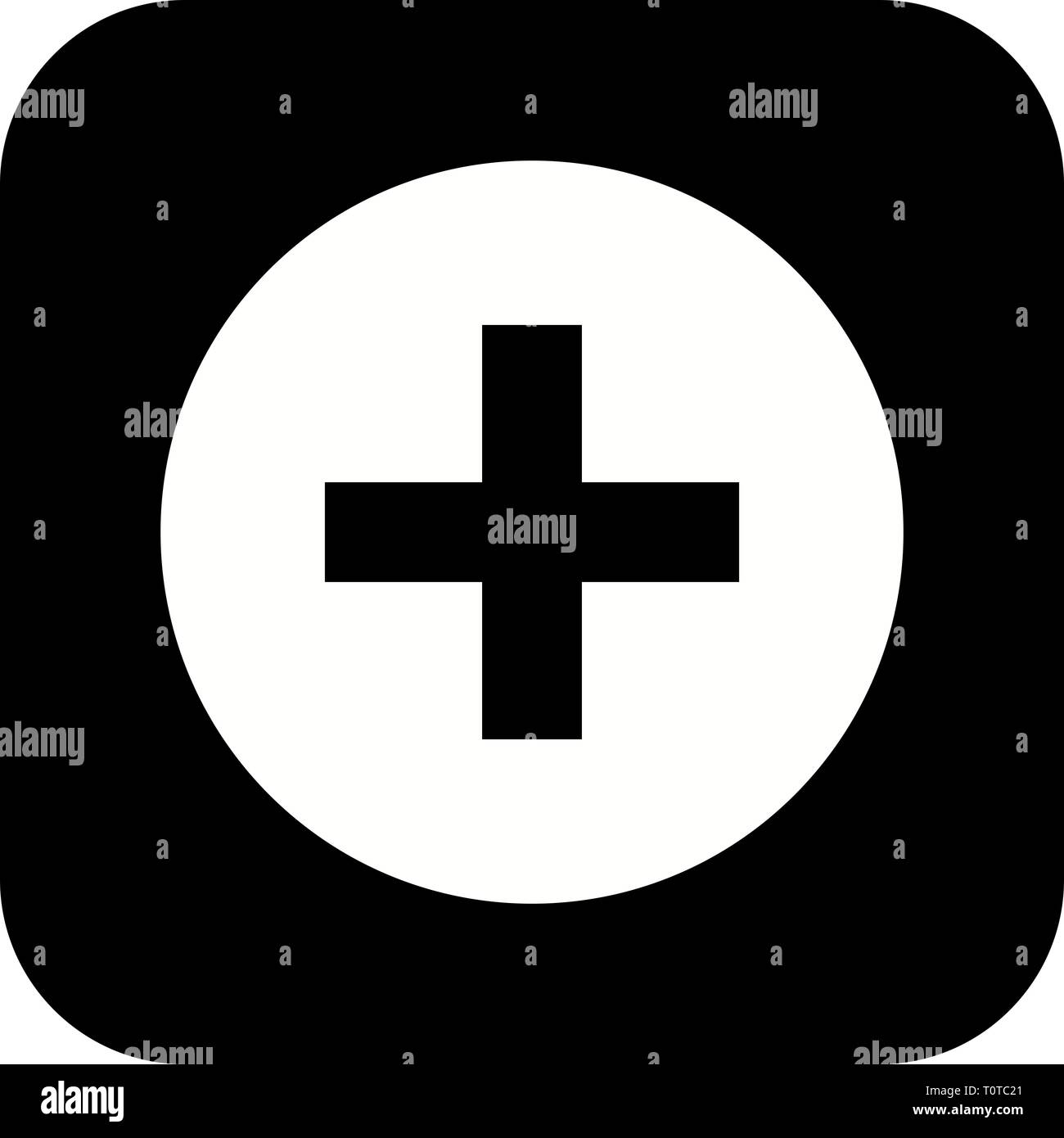 Illustration Medical Sign Icon Stock Photo - Alamy