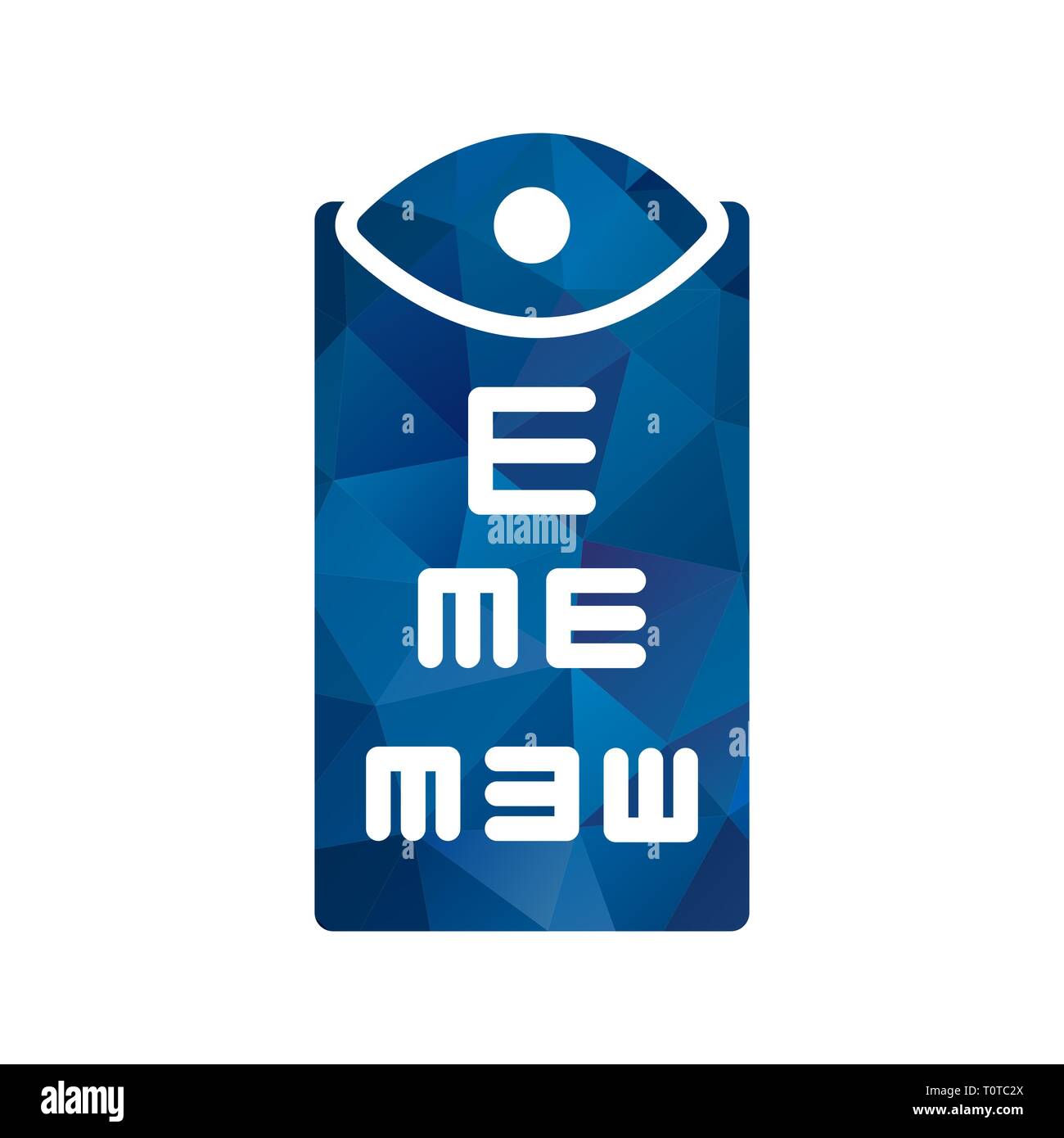 Eye test icon outline Cut Out Stock Images & Pictures - Alamy