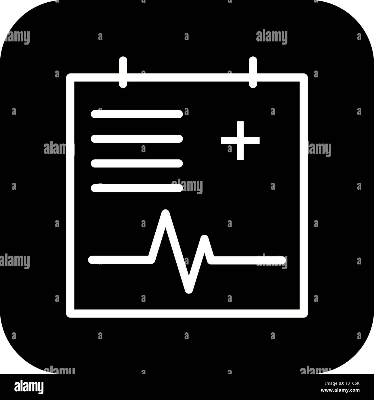 Illustration Medical Chart Icon Stock Photo - Alamy