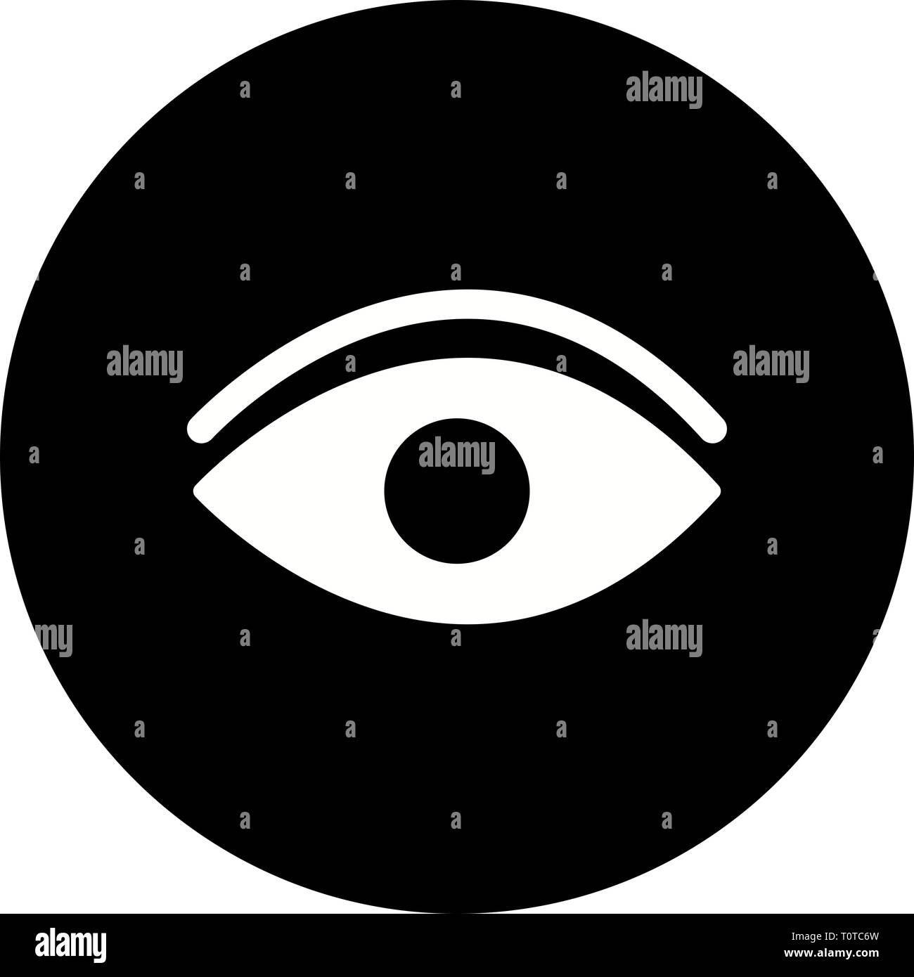 Illustration Eye Icon Stock Photo - Alamy