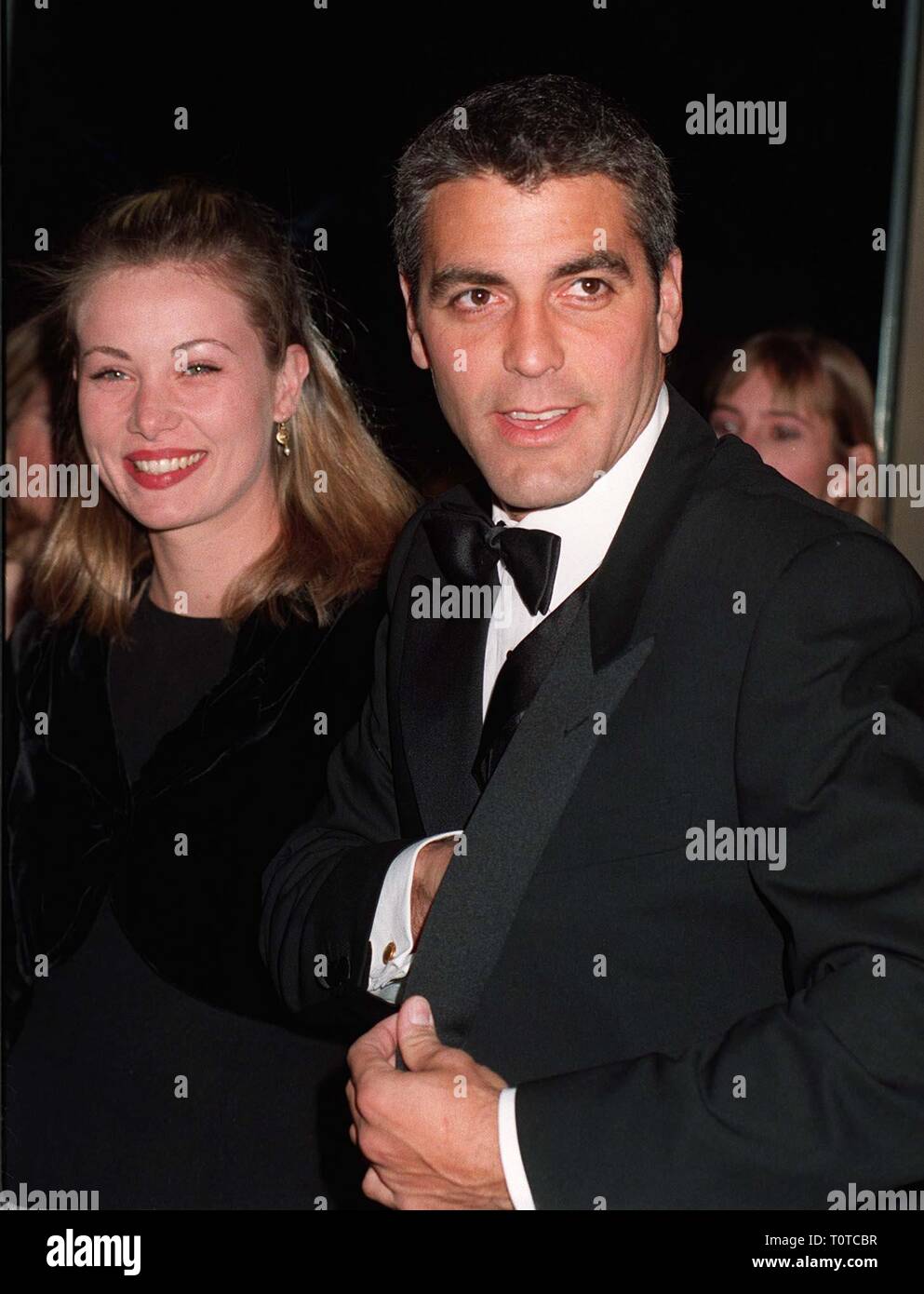 LOS ANGELES, CA. February 20, 1997: "ER" star George Clooney & fiancŽe ...