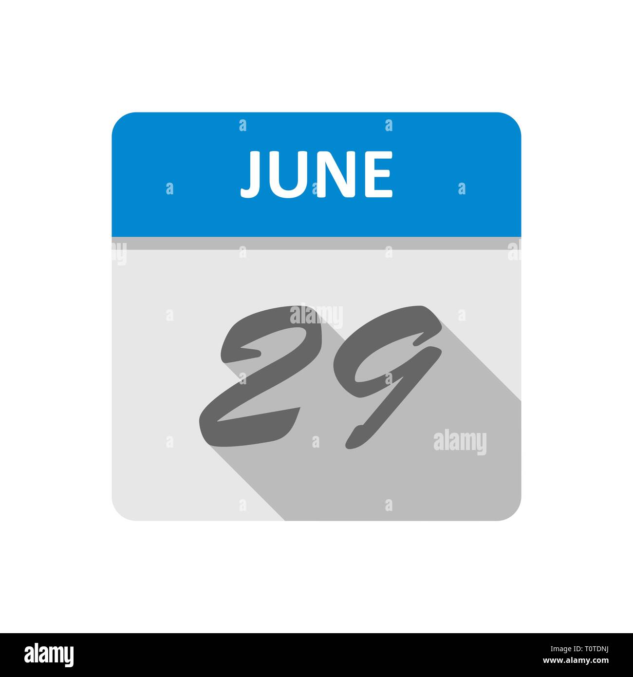 June 29th Date on a Single Day Calendar Stock Photo - Alamy