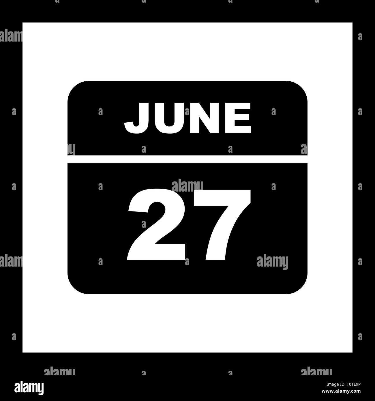 27 calendar Black and White Stock Photos & Images - Alamy