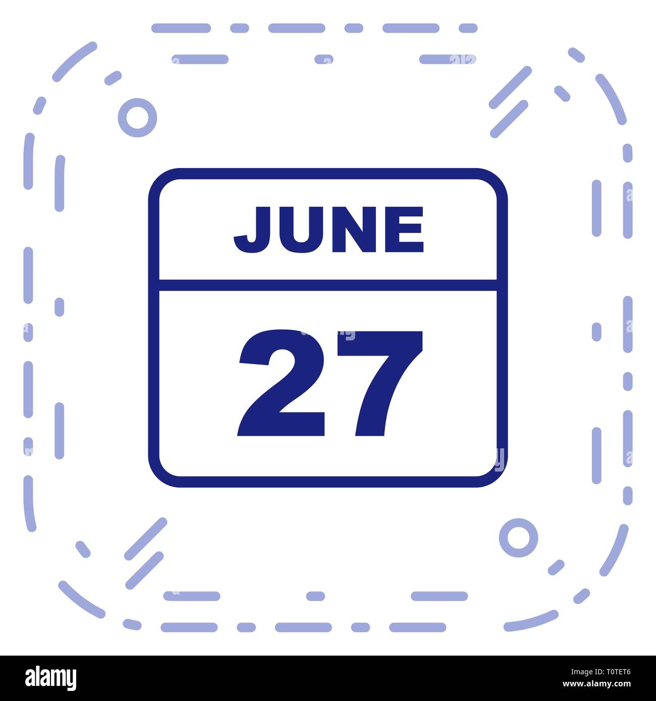 June 27 date on calendar hi-res stock photography and images - Alamy