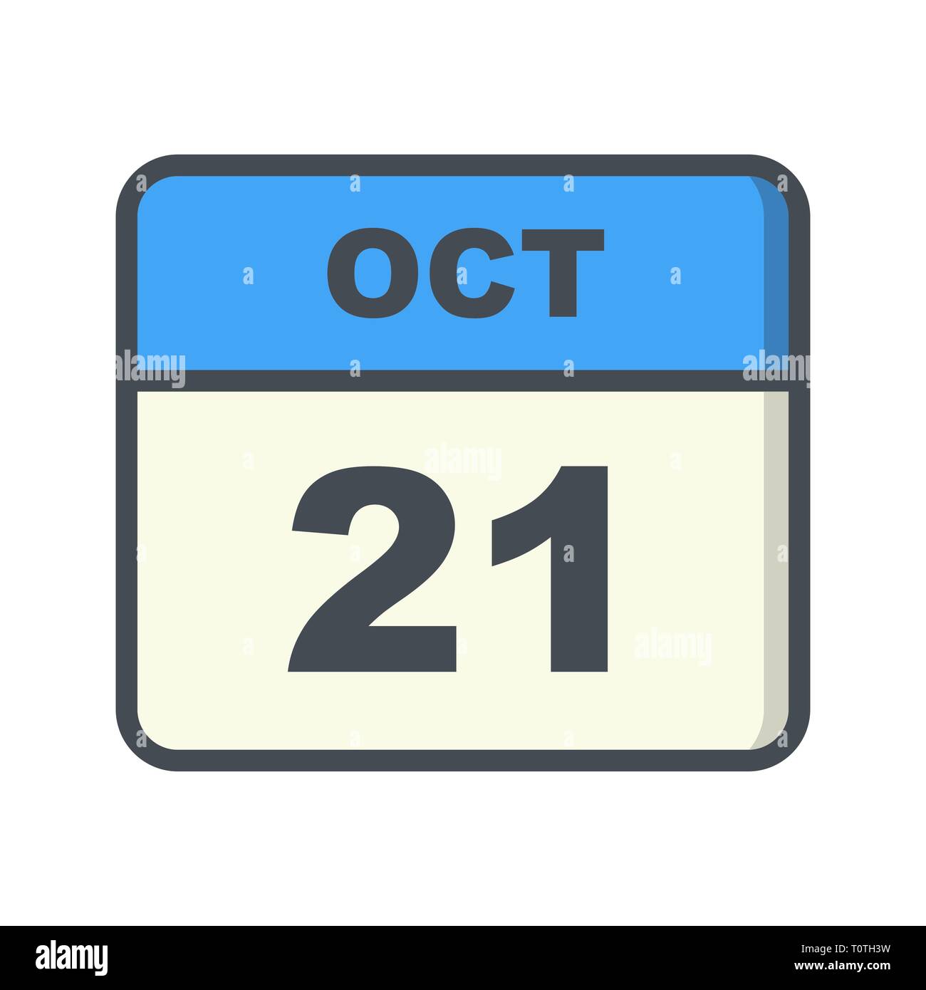 October 21 day 21 Cut Out Stock Images & Pictures - Alamy