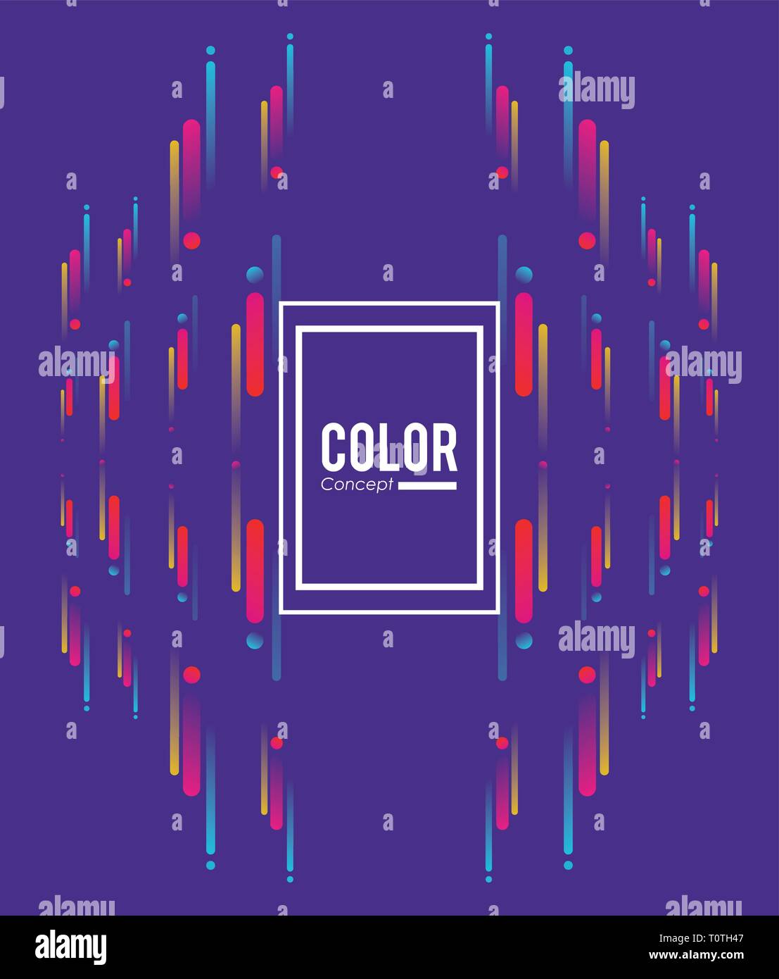 Color concept background frame Stock Vector Image & Art - Alamy