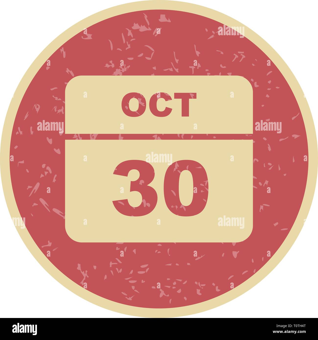 October 30th Date on a Single Day Calendar Stock Photo - Alamy