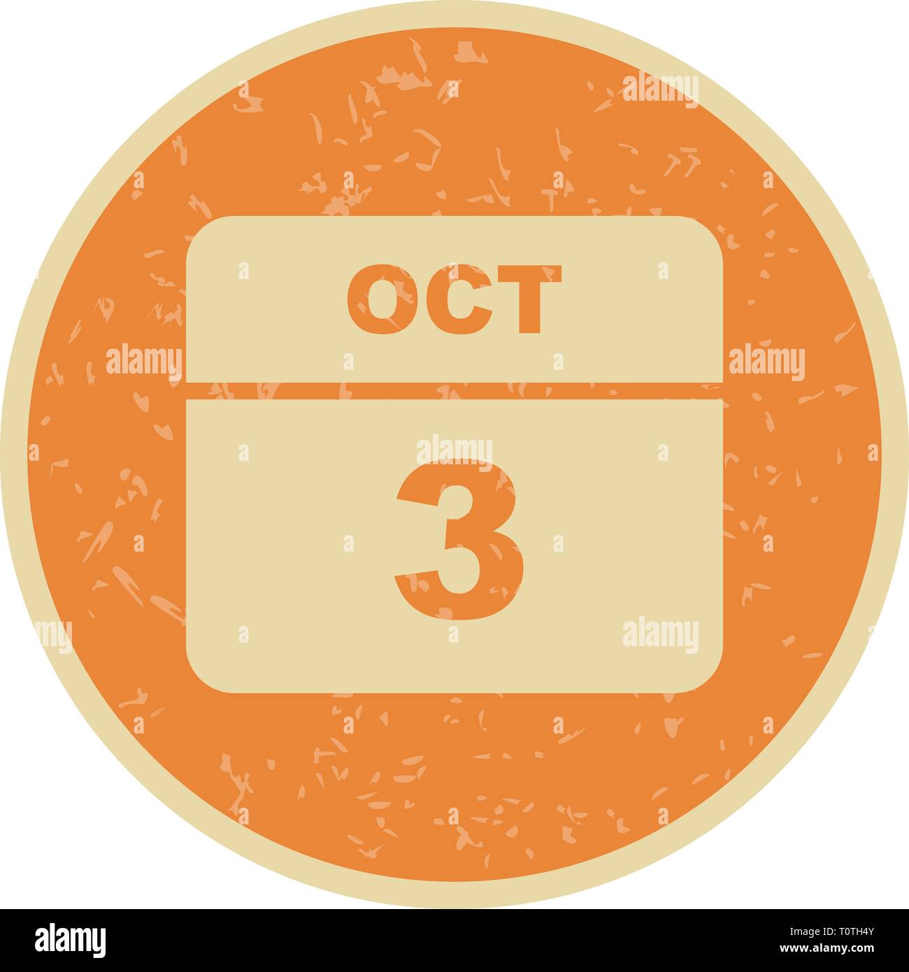 October 3rd Date on a Single Day Calendar Stock Photo - Alamy