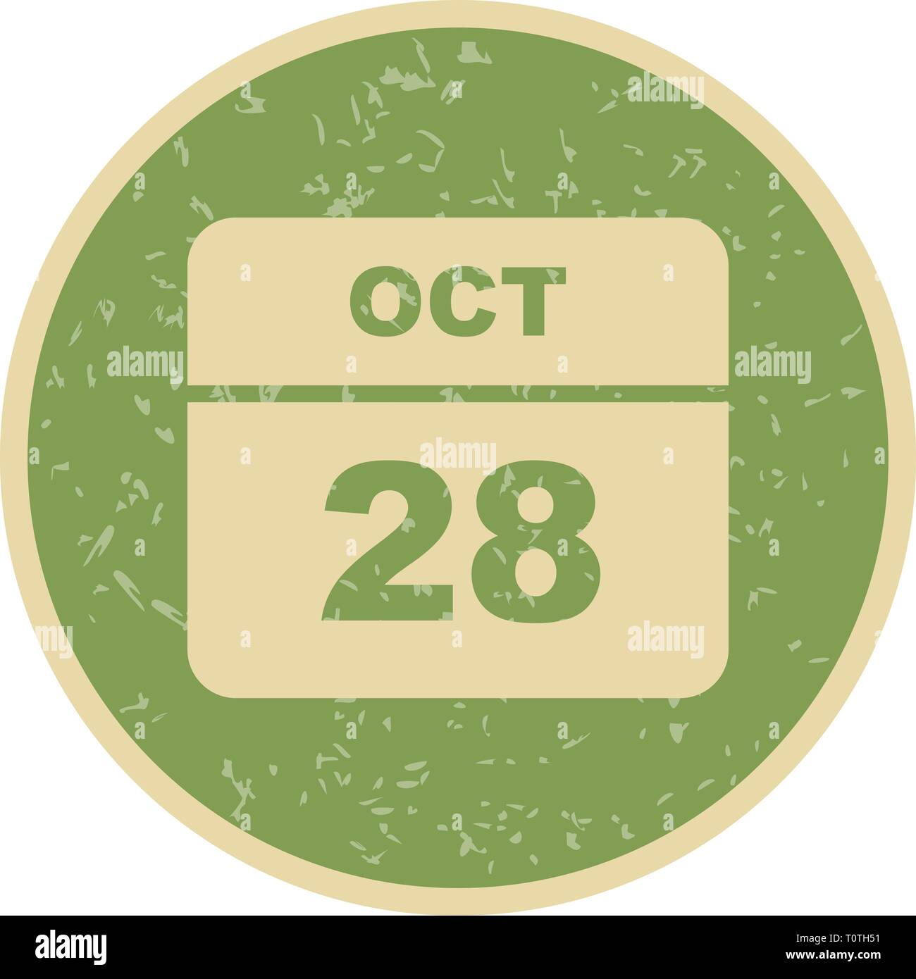 October 28th Date on a Single Day Calendar Stock Photo - Alamy