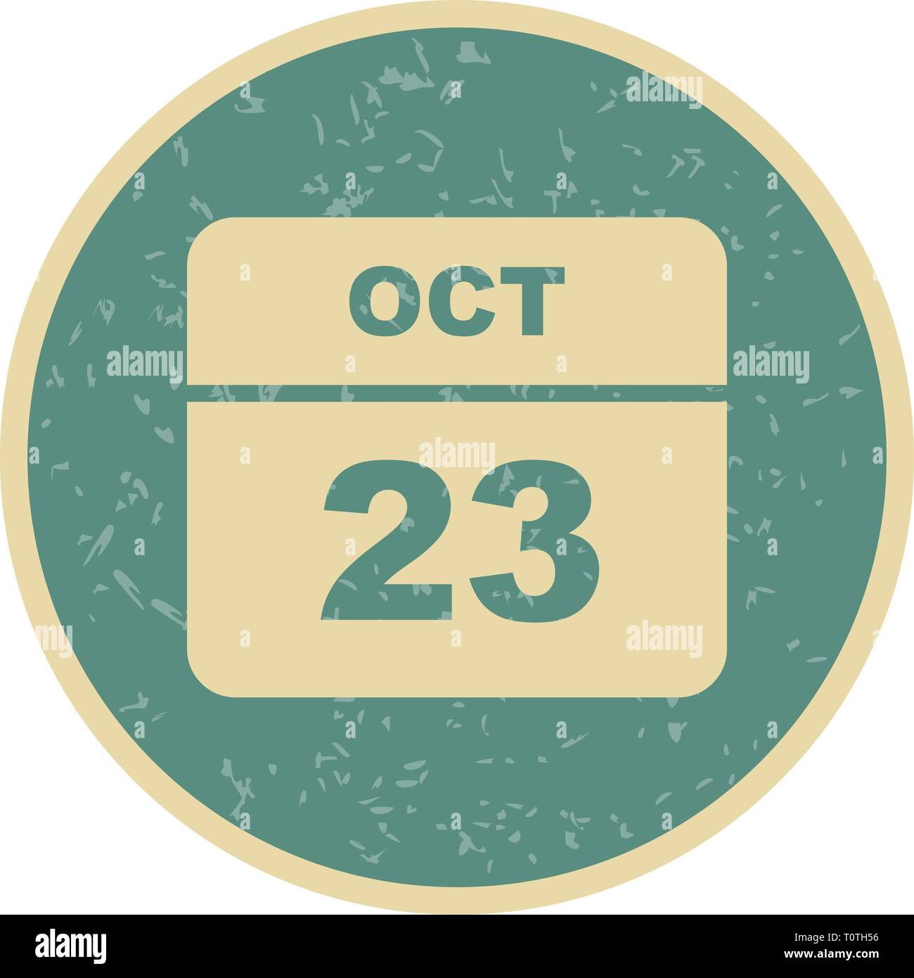 October 23rd Date on a Single Day Calendar Stock Photo - Alamy