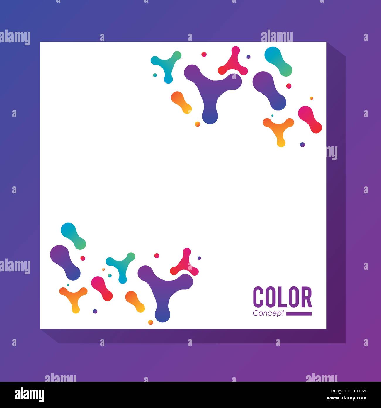Color concept background frame Stock Vector Image & Art - Alamy