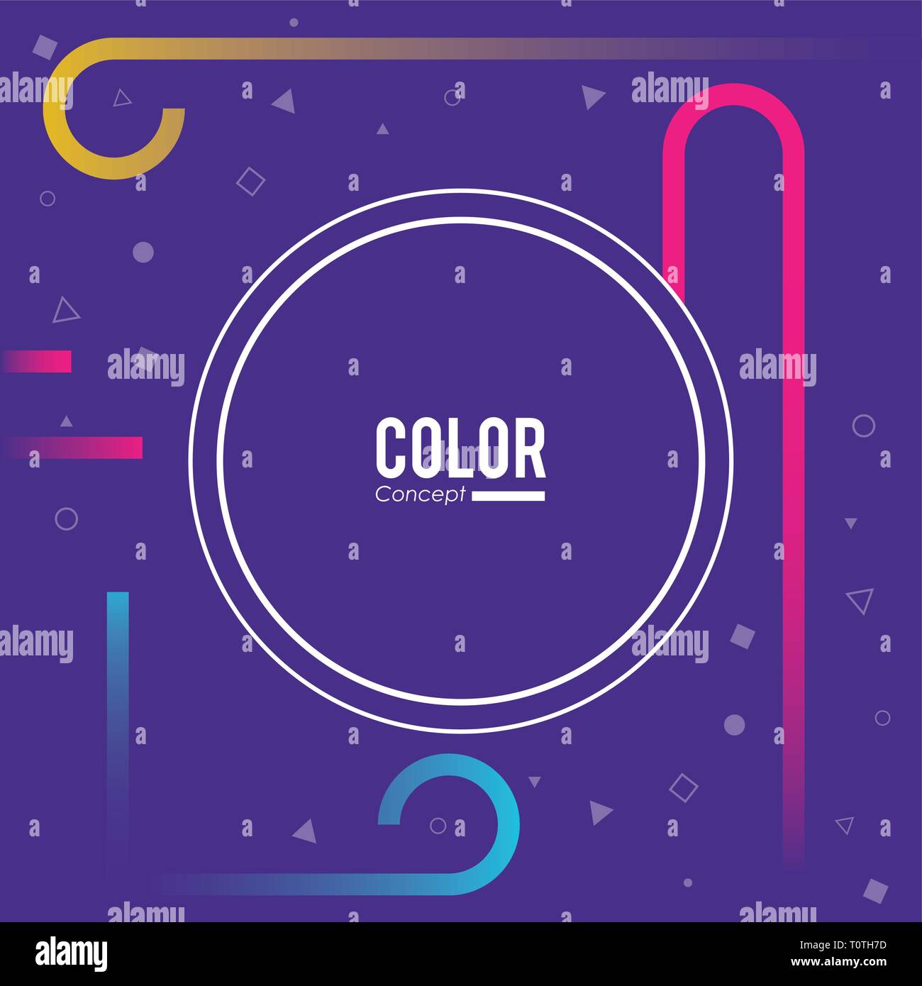 Color concept background frame Stock Vector Image & Art - Alamy