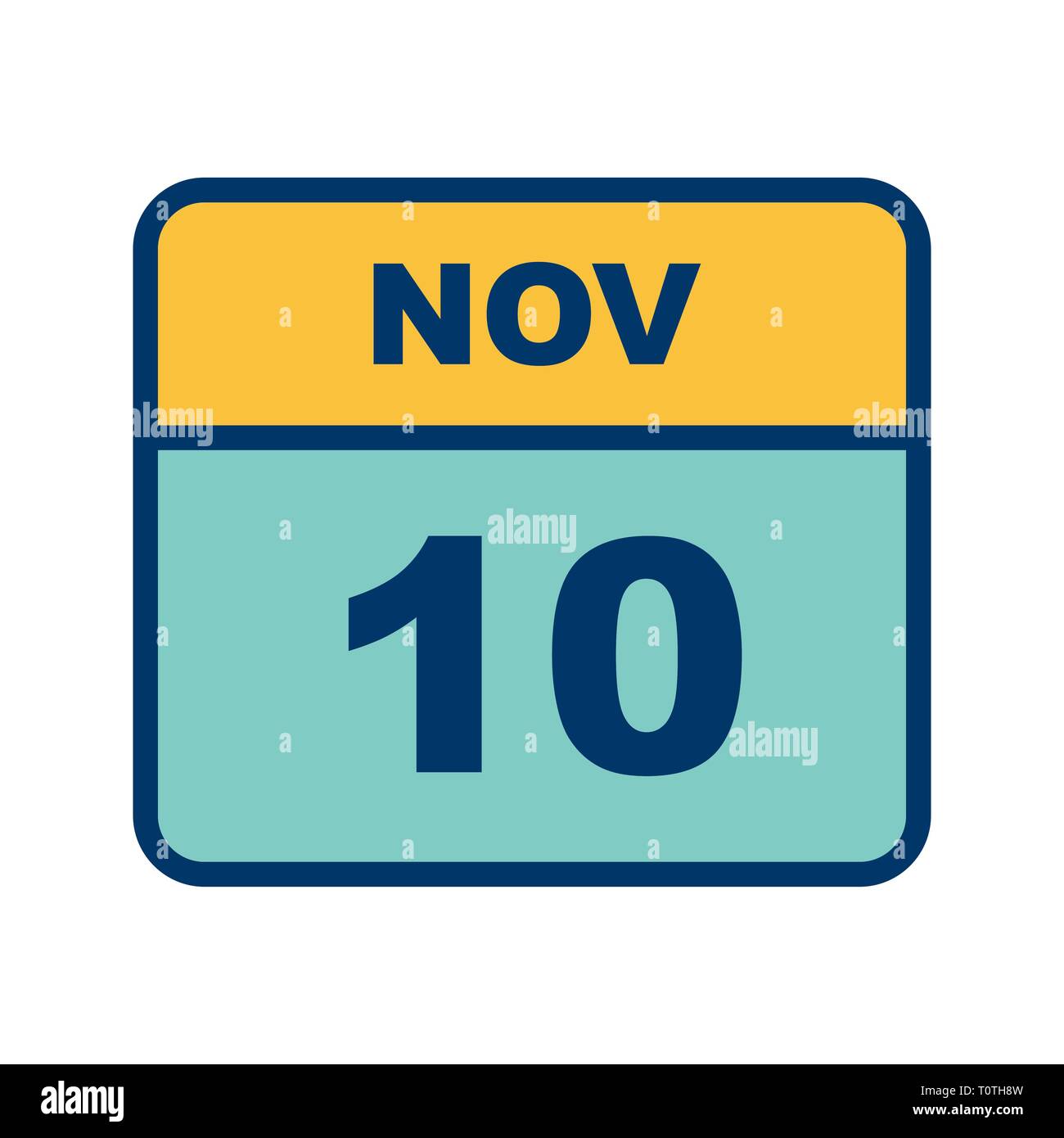 November 10th Date on a Single Day Calendar Stock Photo - Alamy