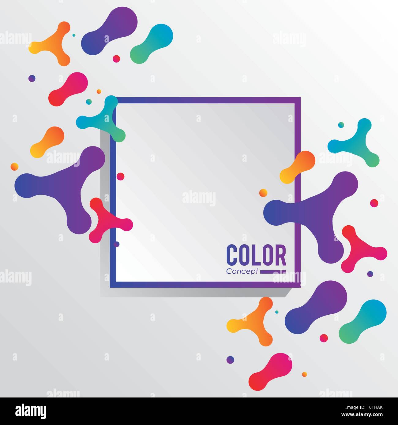 Color concept background frame Stock Vector Image & Art - Alamy