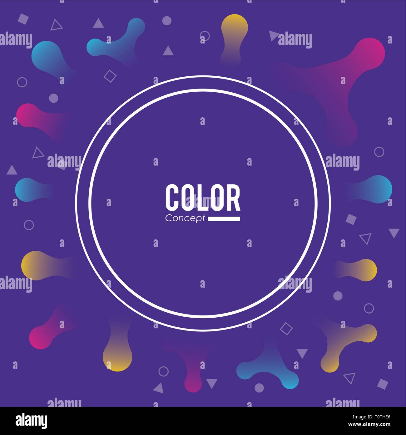 Color concept background frame Stock Vector Image & Art - Alamy
