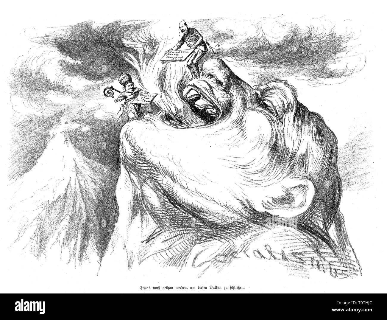 Pope leo xiii cartoon Black and White Stock Photos & Images - Alamy